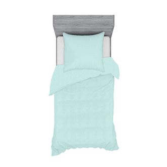 Abakuhaus Baumwoll Bettbezug-Set, Hotelqualität Bettwäsche & Kissenbezug mit Reißverschluss Schlafzimmer, Bettbezug mit 1 Kissenbezug, 135 cm x 200 cm, Türkis