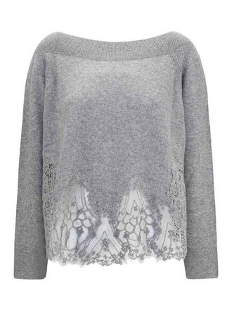 Ermanno Scervino Rundhalspullover - Grau
