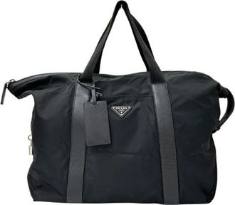 Prada unisex, Pre-owned, Noir, Taille: ONE Size Sac Week-end en Nylon Pre-owned