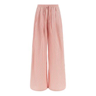 Dolce & Gabbana Femme, Pantalons, Rose, Taille: 34 FR Striped Poplin Pantalons