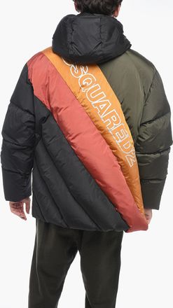 Dsquared2 High-Collar Down Jacket with Hidden Buttoning Dsquared2