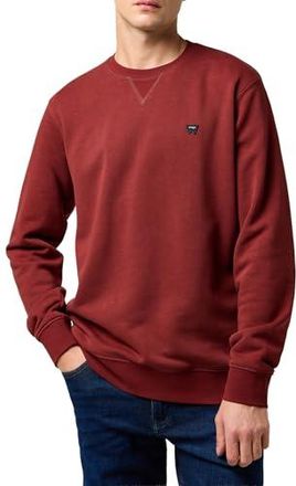 Wrangler Sign Off Crew Maillot de surv&ecirc;tement, Rouge Brique (Fired Brick), XL Homme