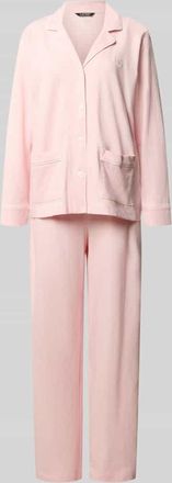 Lauren Ralph Lauren Regular Fit Pyjama-Set aus reiner Baumwolle
