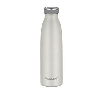 Thermocaf&eacute; by Thermos TC Bottle Bouteille isotherme, beige mat, 0,50 l, en acier inoxydable, r&eacute;sistante aux boissons gazeuses, 12 h au chaud pendant 24 h, anti-fuite, pour 