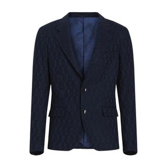 Etro Paisley Baumwoll-Jacquard-Blazer - - Jackets - Herren - Blau - L