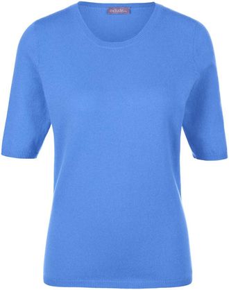 Peter Hahn Rundhals-Pullover aus Schurwolle und Kaschmir Peter Hahn blau