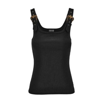 Versace Jeans Couture Damen, Oberteile, Schwarzk, SGr&ouml;&szlig;e