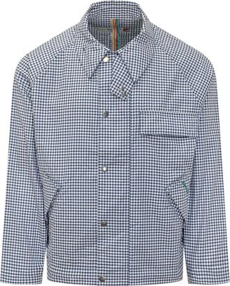 Barbour Homme, Vestes, Bleu, Taille: S Gingham Shirt Jacket