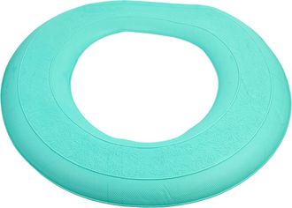 NUOBESTY Eva Wasserdichter Toilettensitzbezug Atmungsaktiv Gepolstert rutschfeste Sitzauflage Passend Grün für Sommer und Badezimmerkomfort