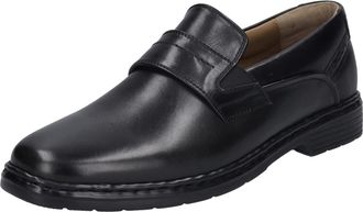Josef Seibel Herren Slipper Alastair 15,Weite K (Extra weit),Wechselfußbett,schluepfschuhe,Loafer,College Schuhe,Office,schwarz,42 EU