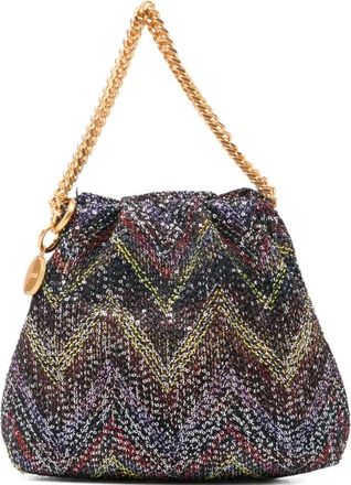 Missoni chevron chain-strap mini bag - Schwarz