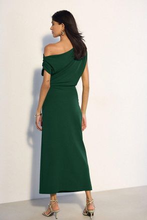 Next Midikleid Gerafftes, drapiertes Midikleid (1-tlg)