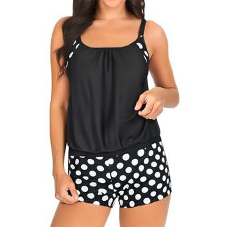 Generic Ensemble tankini pour femme - Deux pi&egrave;ces - Maillot de bain push-up - Simple et &eacute;l&eacute;gant - Maillot de bain - Maillot de bain sportif rembourr&eacute; - Tankin