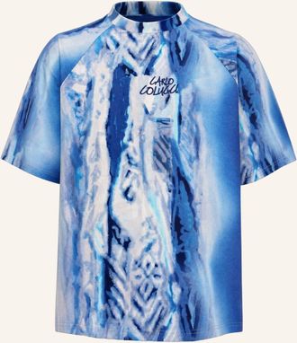 Carlo Colucci Carlo Colucci Signature T-Shirt - Liquid Stitches Ficai blau