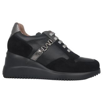 Wonders Schwarzer Eva Damen Sneaker mit Keilabsatz - - Shoes - Damen - Schwarzk - 41 EU