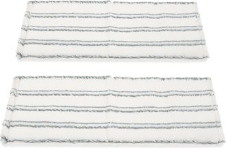 Com-Four 2X Mikrofaser Ersatzbezug - Wischbezug für 42 cm Bodenwischer - Wischmopp-Bezug für alle Bodenarten - Maschinenwaschbar bei 60 Grad - Langlebiger Putz