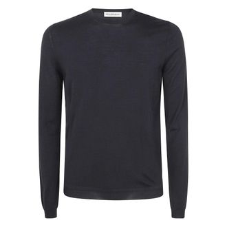 Goes Botanical Round-Neck Strickwaren - - Knitwear - Herren - Schwarzk - L