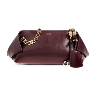 Ferragamo Femme, Sacs, Violet, Taille: ONE Size Folded Small Shoulder Bag