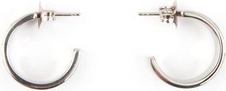Maison Margiela Signature Numbers-Engraved Hoop Earrings - Silver