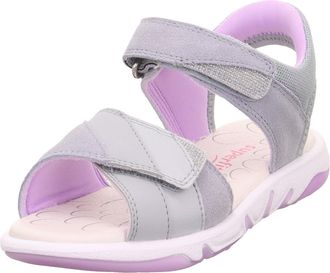 Superfit Mädchen Pebbles Sandale, Hellgrau Lila 2500, 31 EU Weit