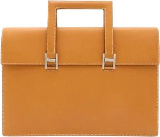 Herm&egrave;s Sac &agrave; main vintage doccasion - Femme - Pre-owned - Brun - Taille: ONE Size