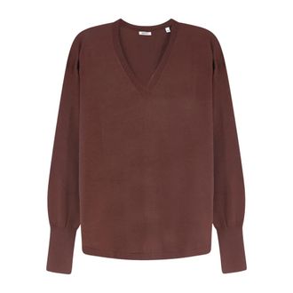 Aspesi Strickpullover mit V-Ausschnitt - - Knitwear - Damen - Braun - L