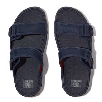 FitFlop Herren Gogh Moc Mens Adjustable Water-Resistant Slides Sandale, blau, 39.5 EU