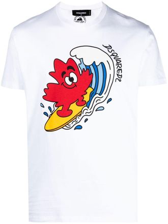 Dsquared2 t-shirt à logo imprimé - Blanc