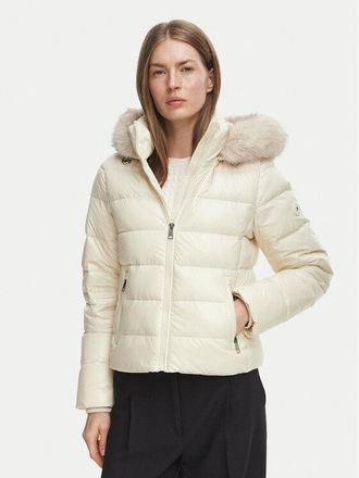 Tommy Hilfiger Daunenjacke WW0WW51516 Creme Slim Fit