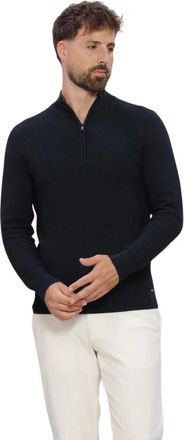 Gentiluomo Herren, Strickwaren, Blau, SGr&ouml;&szlig;e