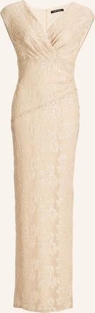 Swing Swing Abendkleid Aus Mesh Mit Pailletten beige