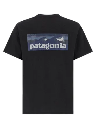 Patagonia Logo Pocket T-Shirt - Black