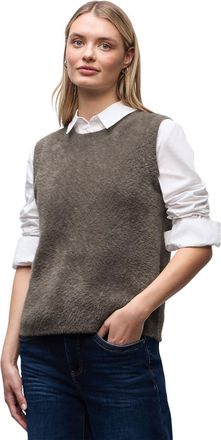 Street One Damen 3015523 Ärmelloser Pullover, Nomad Brown, 46 EU