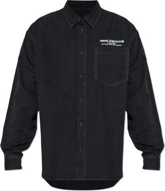 Versace Jeans Couture Homme, Chemises, Noir, Taille: M Chemise avec poche