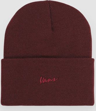 Vans Classic Script Tall Cuff Beanie dark port