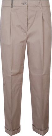 PESERICO Femme, Pantalons, Beige, Taille: 38 FR Straight Pantalons