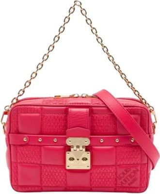 Louis Vuitton Pre-owned Vintage Damier Satchel - Femme - Pre-owned - Rose - Taille: ONE Size