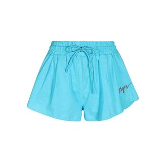 Msgm Baumwoll-Shorts mit elastischem Bund - - Shorts - Damen - Blau - XS