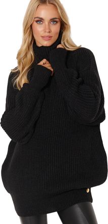 Makadamia Sweater S136, Schwarz, Gr&ouml;&szlig;e Einheitsgr&ouml;&szlig;e