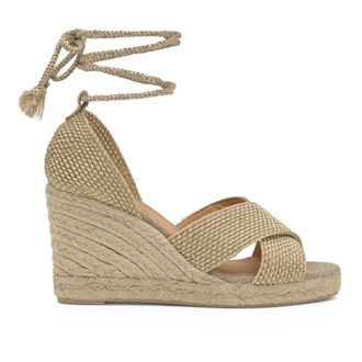 Castaner Femme, Chaussures, Jaune, Taille: 41 EU Compensées avec talon de 9 cm