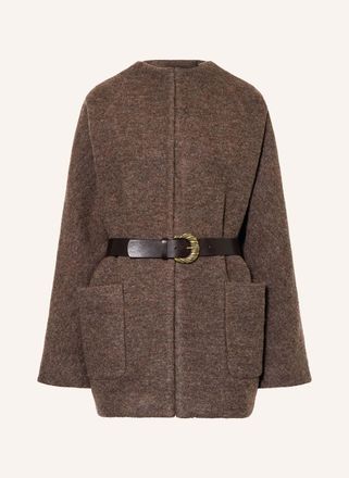 BA&SH Ba&Sh Wollmantel Claudy braun