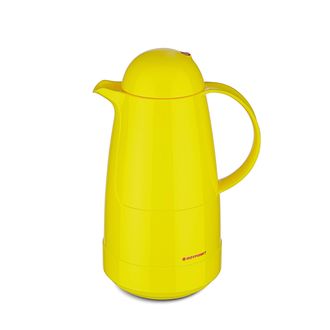 Rotpunkt Isolierkanne 210 CHRISTINE 1,0 l | Zweifunktions-Drehverschluss | BPA-frei - gesundes trinken | Made in Germany | Warm + Kalthaltung | Glaseinsatz | h