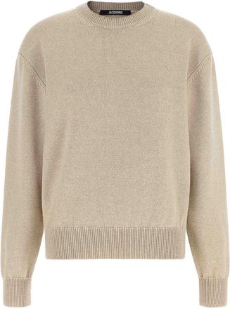 Jacquemus Rundhalspullover - Beige