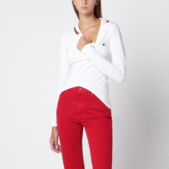 Vivienne Westwood Glory white cotton polo shirt