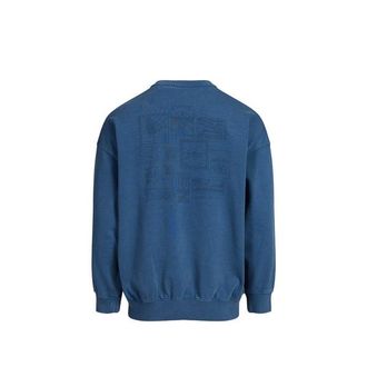 Timberland Pull ample imprim&eacute; au dos en coton m&eacute;lang&eacute;