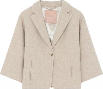 Gustav Femme, Vestes, Beige, Taille: 38 FR Latina Blazer Moonlight