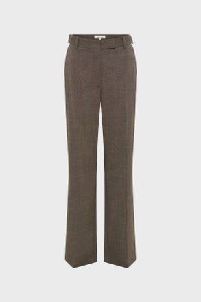 Gerard Darel Pantalon large imprim&eacute; fil &agrave; fil - AELYA - Marron