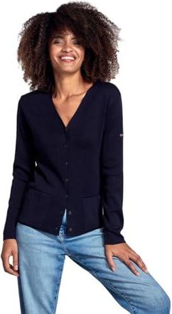 Armor Lux Cardigan uni &agrave; col V &agrave; Boutons