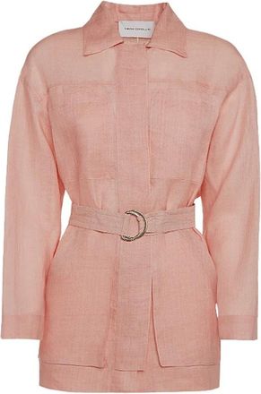 Simona Corsellini Femme, Vestes, Rose, Taille: 38 FR Giacca sahariana