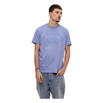 Iceberg 5D F040 Jersey T-Shirt - - Tops - Herren - Blau - L